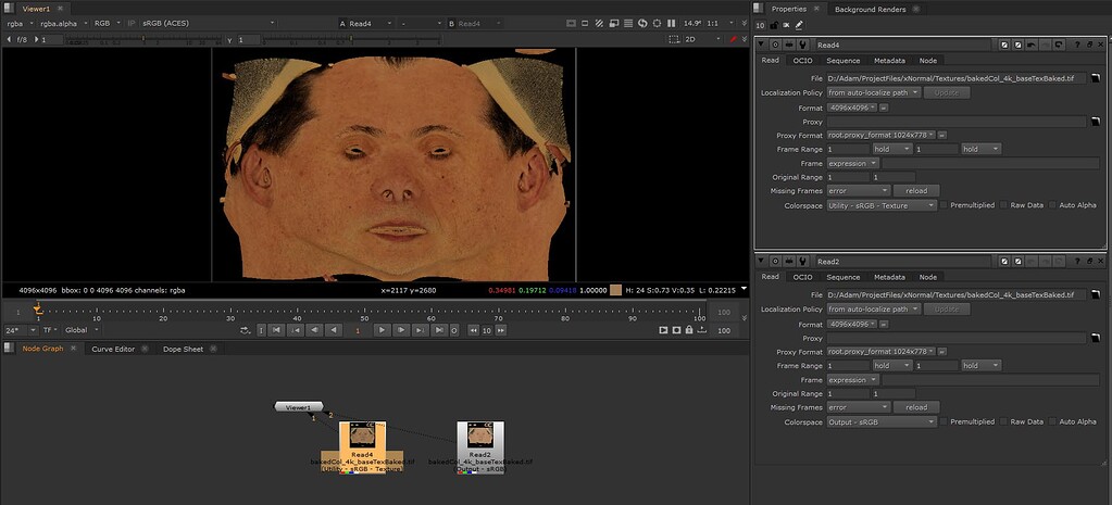 Viewing srgb texturing xyz textures in Nuke/Mari with ACES ...