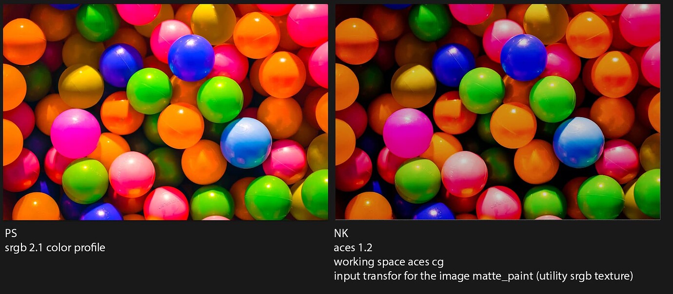 Aces vs non aces comparison - Discussions - Using ACES - Community ...