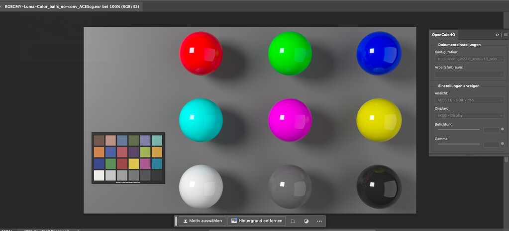 Quick test - Photoshop Beta with OCIO support - Discussions - Using ...